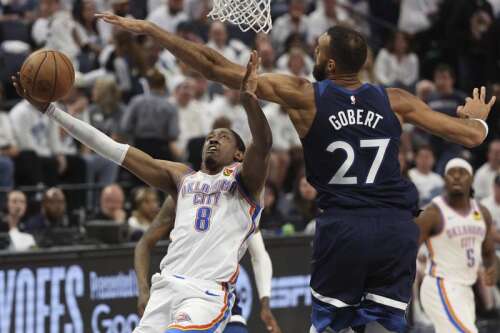 Thunder fend off T-wolves 128-126 to take 3-1 lead behind SGA's 40 ...