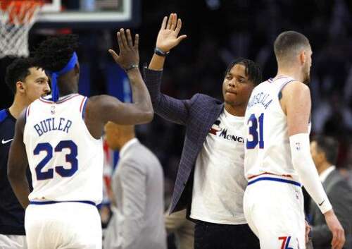 George lifts Thunder past 76ers 117-115