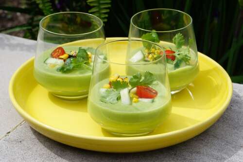 Fire up the grill: Charred veggies add smoky depth to a chilled summer soup