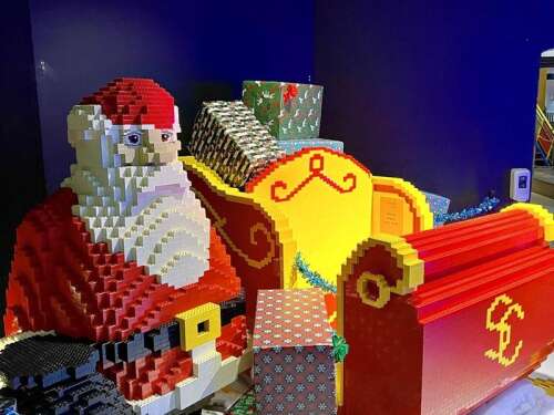 Holiday Bricktacular features massive Lego sleigh build