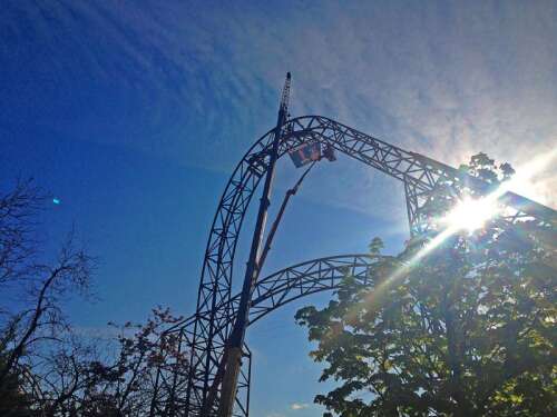 Goliath coaster 'topped off' at Great America