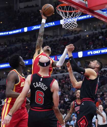 Bulls clinch play-in spot, but can't celebrate bad loss to Hawks