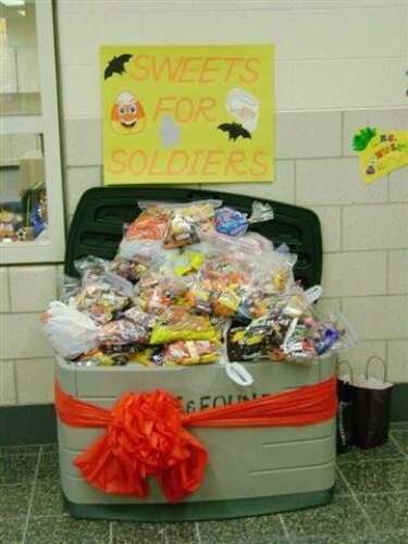 Give extra candy to soldiers