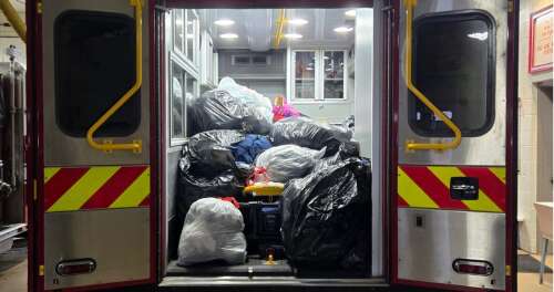 Elgin Fire Department collects over 2,000 winter items for Crisis Center