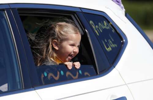 Princess and superheroes abound at drive-through Character Parade