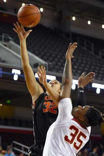 Ruth Hamblin leads No. 10 Oregon State past USC, 57-49