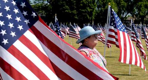 'There's lots and lots of stories out here': 2,000 flags displayed for ...
