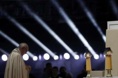 Pope to young: Try politics, activism; don't be couch potato