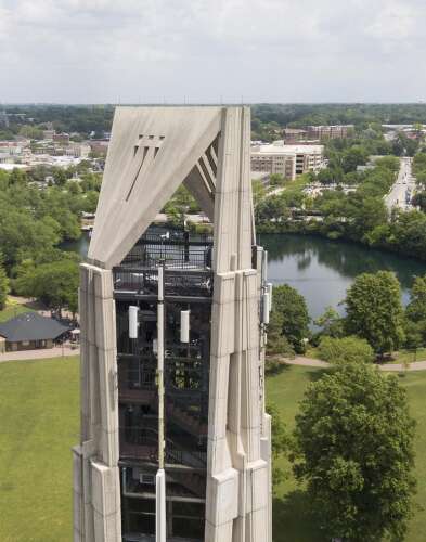 Naperville carillon tower undergoes 'structural forensics' test this week