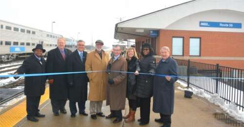 Aurora unveils new improvements at Route 59 train station