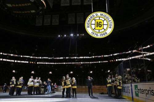 Boston Bruins retire Rick Middleton's No. 16