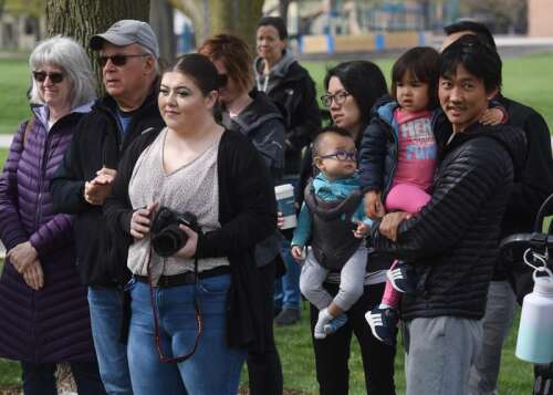 Palatine celebrates Arbor Day with planting of an American hornbeam tree