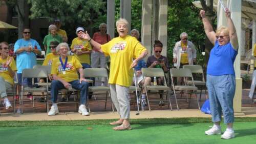 Silver Games Pit Senior Against Senior in Competitive Sporting Events