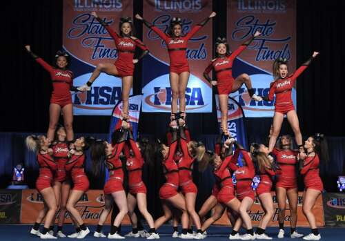 Images: Friday at IHSA Competitive Cheerleading
