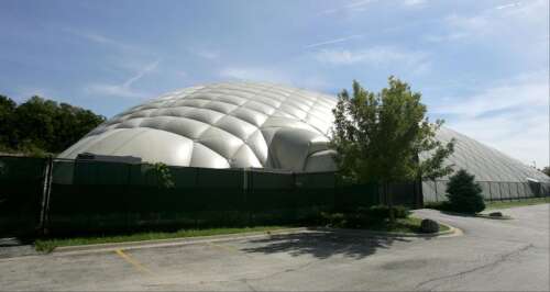 Rosemont installs turf, dome for athletic training facility