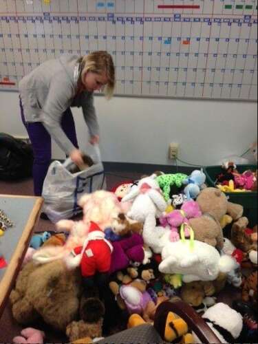 Vanguard student holds stuffed animal drive for special needs adults