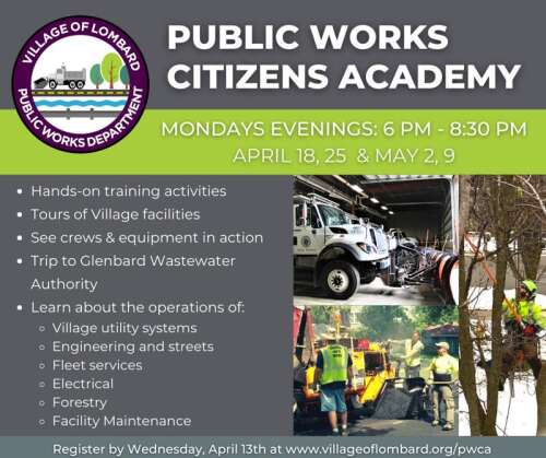 Lombard Public Works hosts fourth annual Public Works Citizens Academy ...
