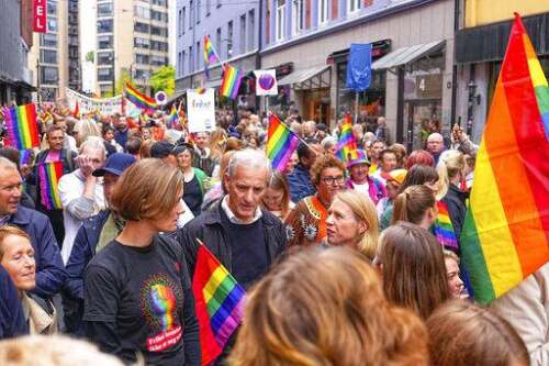 LGBT solidarity march in Norway for canceled Pride parade