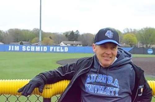 Aurora University names baseball field for longtime coach Schmid