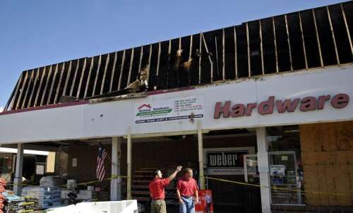 Alert boys help save the day at Geneva Hardware