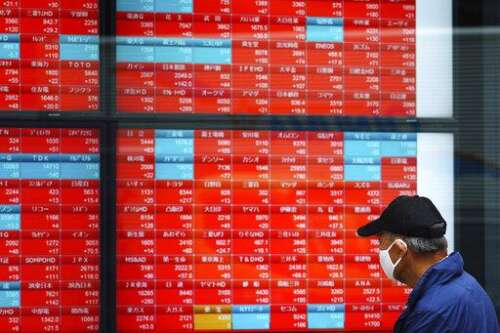 Asian stocks mixed, echoing Wall St sentiments on pandemic