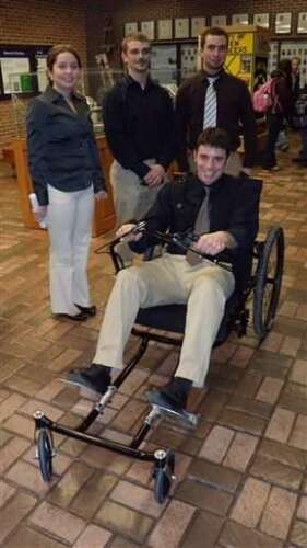 Rowing wheelchair opens Michigan Tech's trails