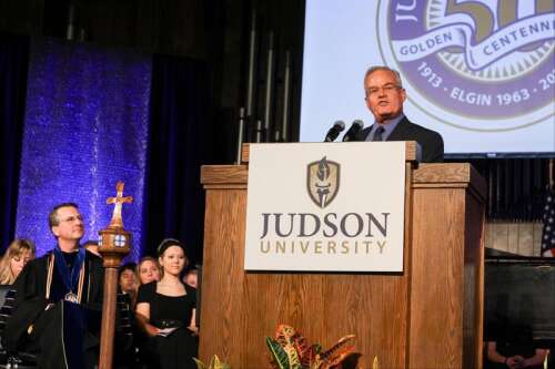 Willow Creek founder Bill Hybels helps mark Judson's anniversary