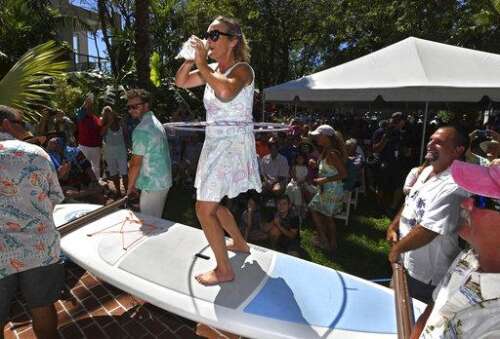 Woman wins Keys conch-blowing contest; accepts proposal