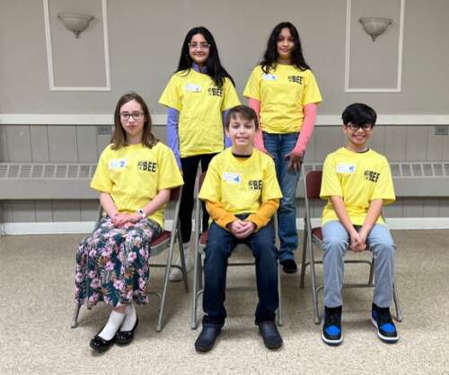 Middle school students compete in 2024 Knights of Columbus Spelling Bee