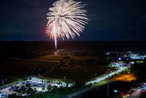 Fireworks and flags fan pre-Fourth of July festivities