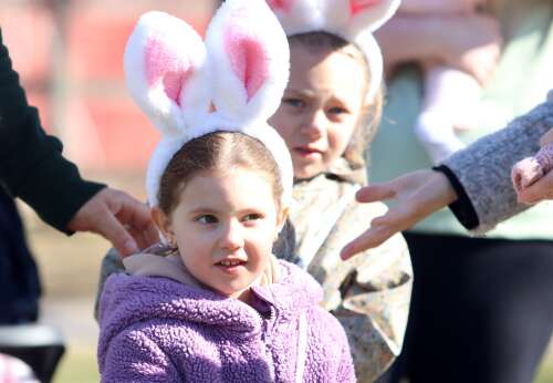 Easter Bunny hops into town for early visit
