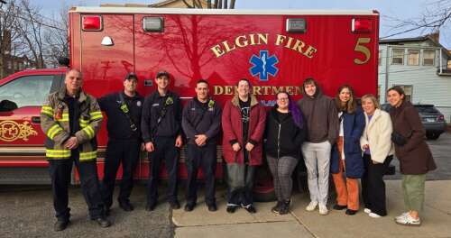 Elgin Fire Department collects over 2,000 winter items for Crisis Center