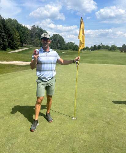 Hole-in-one on a 294 yard, par four