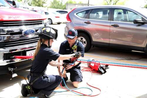 Vertical rescues: Geneva firefighters train for rescues in high, low places
